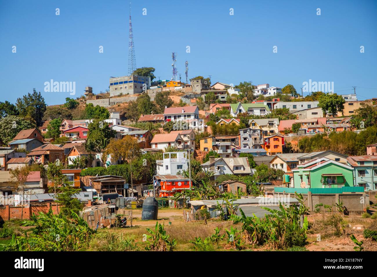 Antananarivo, Madagascar 07 oktober 2023. cityscape, Tana, capital of ...