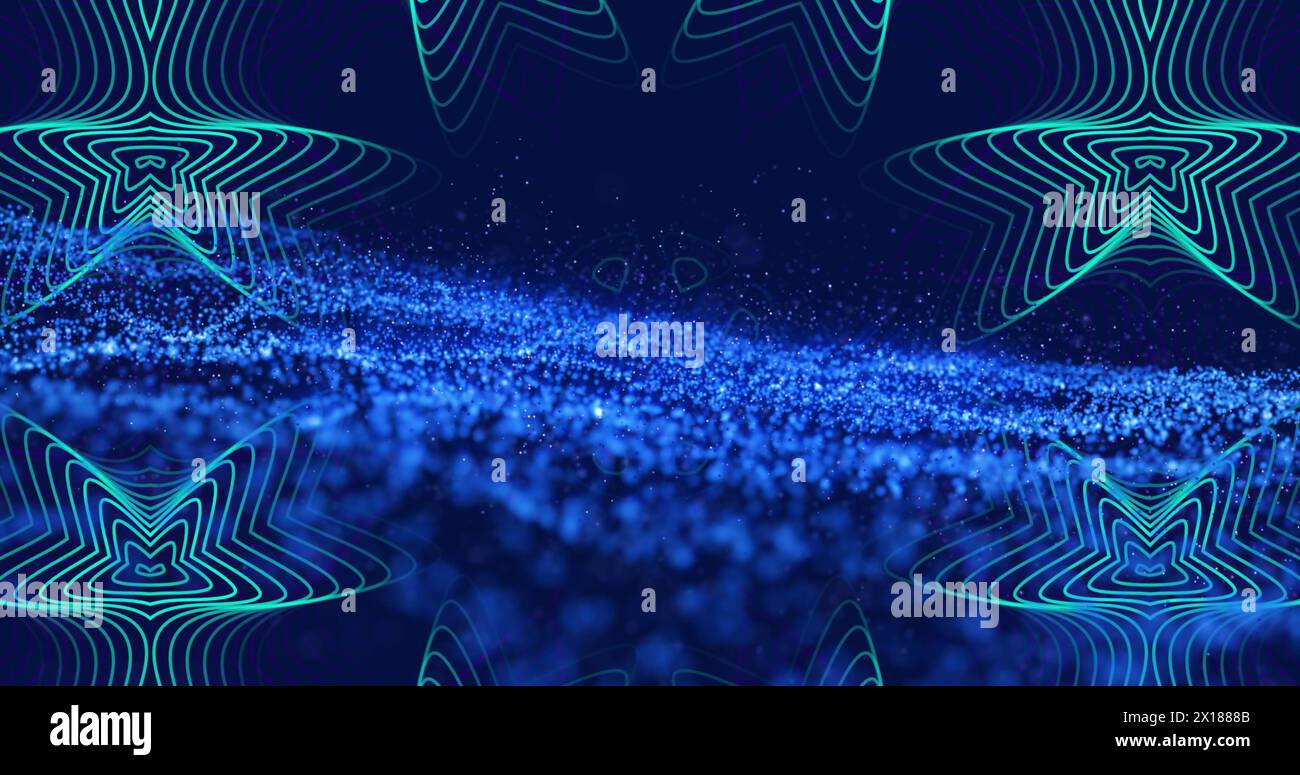 Animation glowing blue lines forming hi-res stock photography and images - Alamy