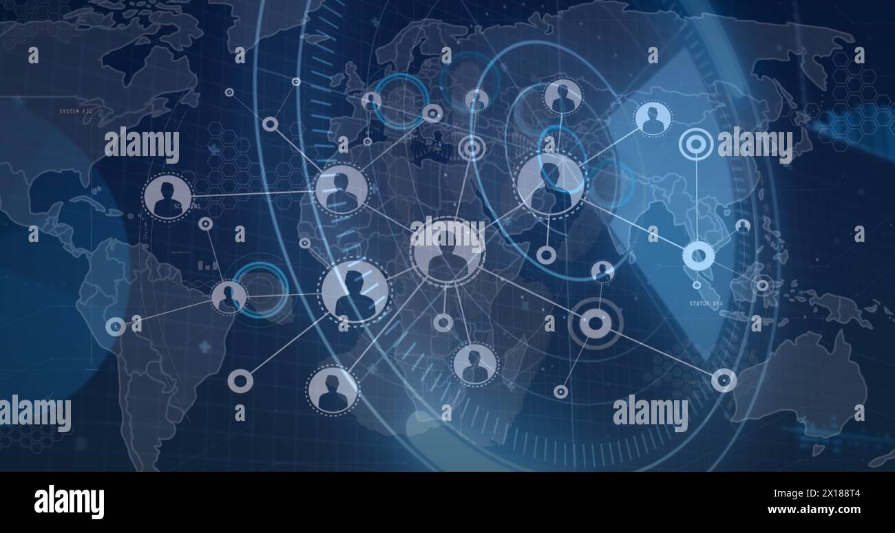 Digital icons network connections hi-res stock photography and images ...