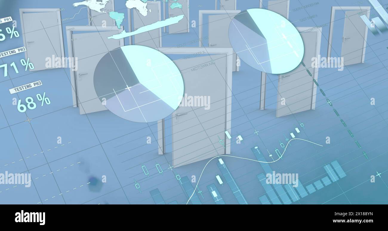 Analyzing digital data animation blue hi-res stock photography and ...