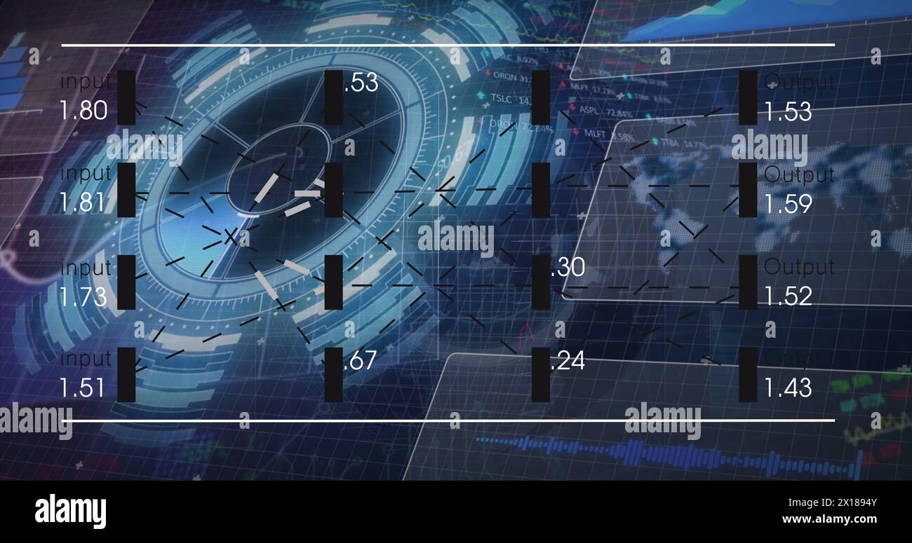 Animation digital data processing graphs hi-res stock photography and ...
