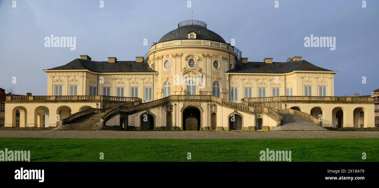 Rococo-style hunting and pleasure palace Schloss Solitude, built by ...