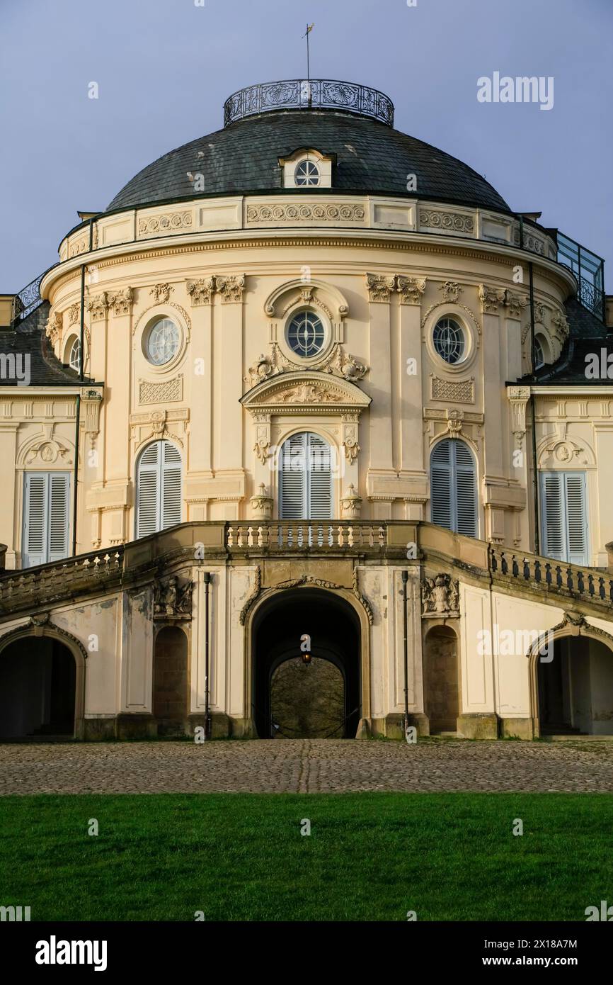 Rococo-style hunting and pleasure palace Schloss Solitude, built by ...
