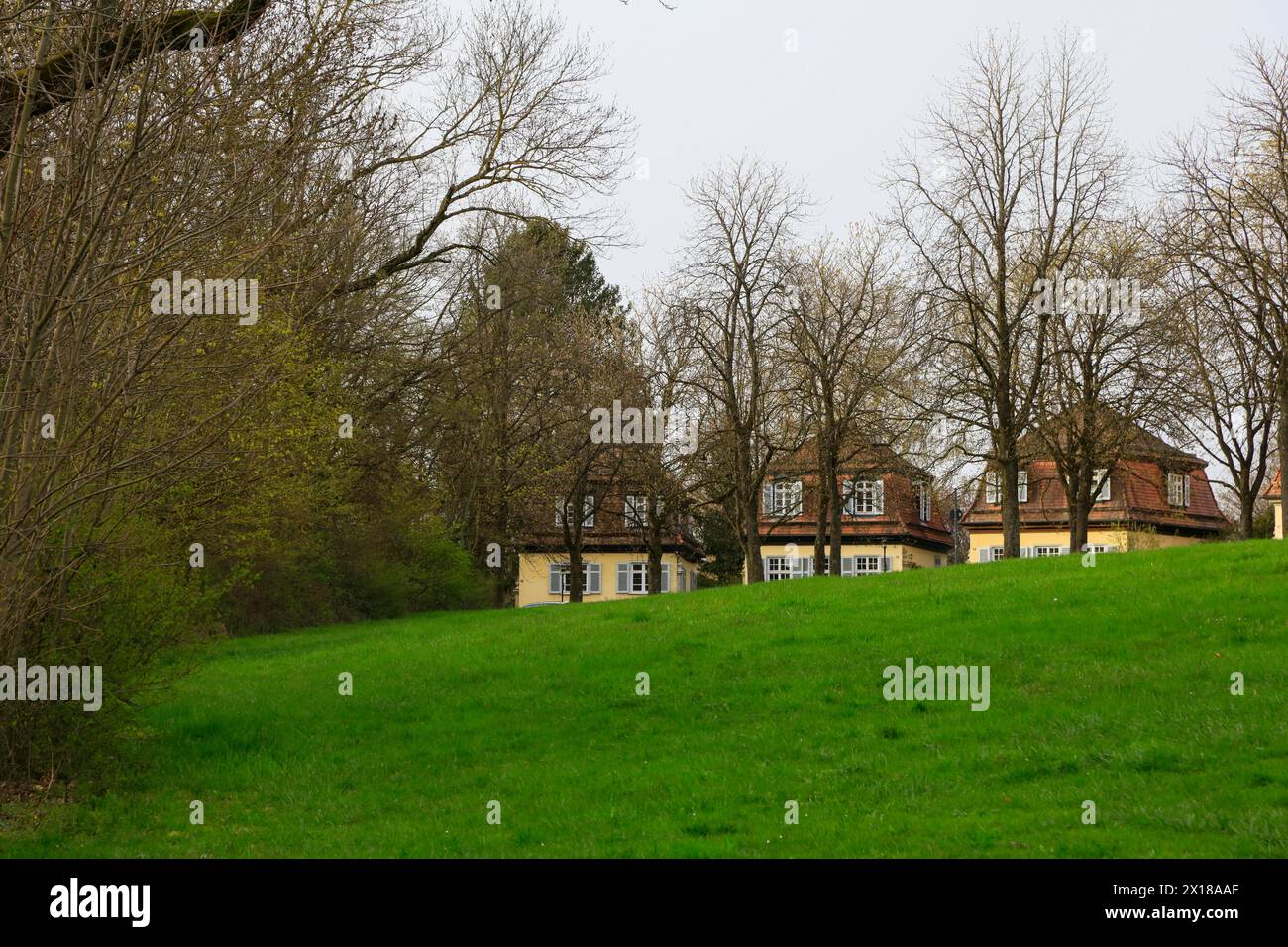 Rococo-style hunting and pleasure palace Schloss Solitude, built by ...