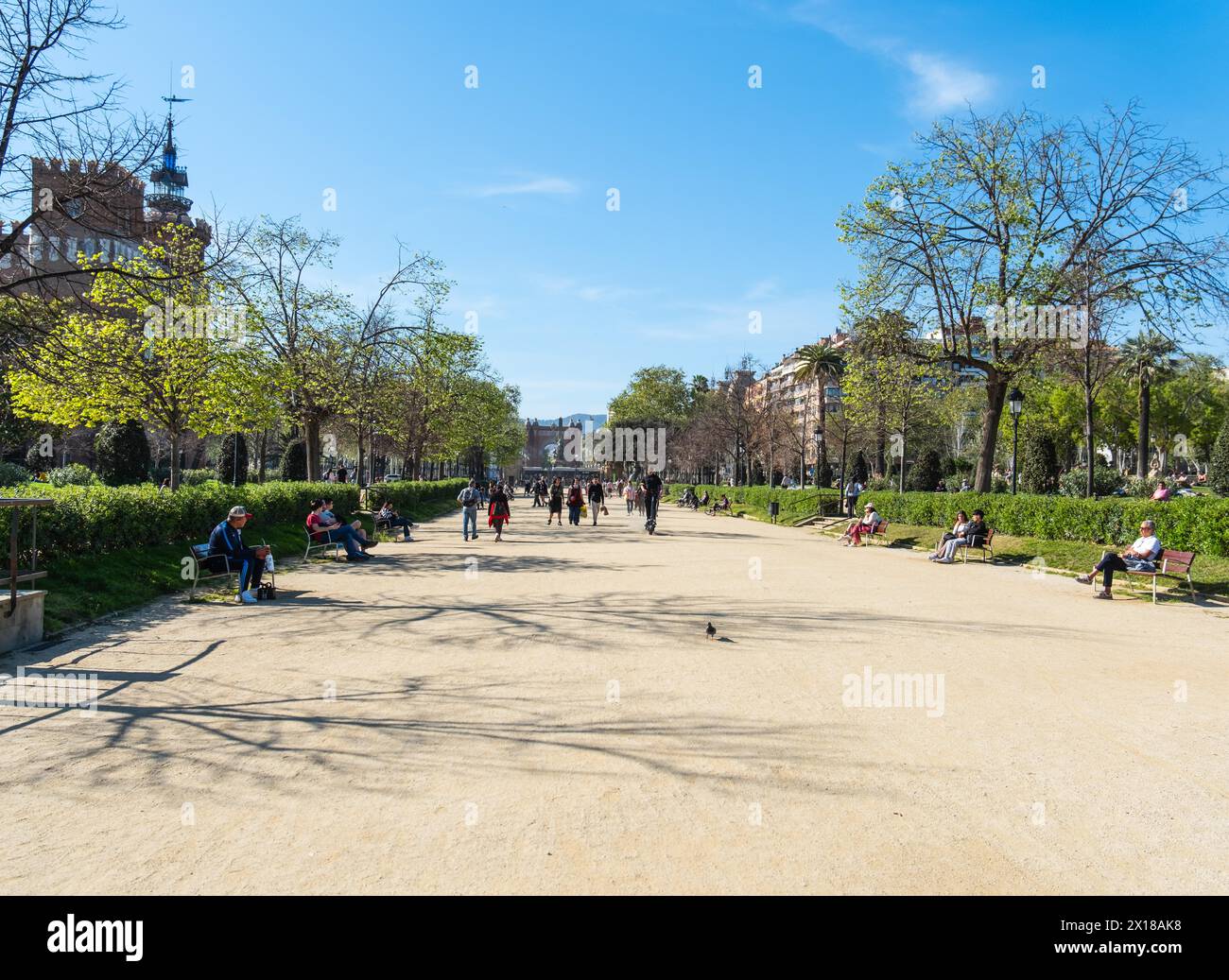 La Ciutadella Park (Parc de La Ciutadella) in the historic centre of ...