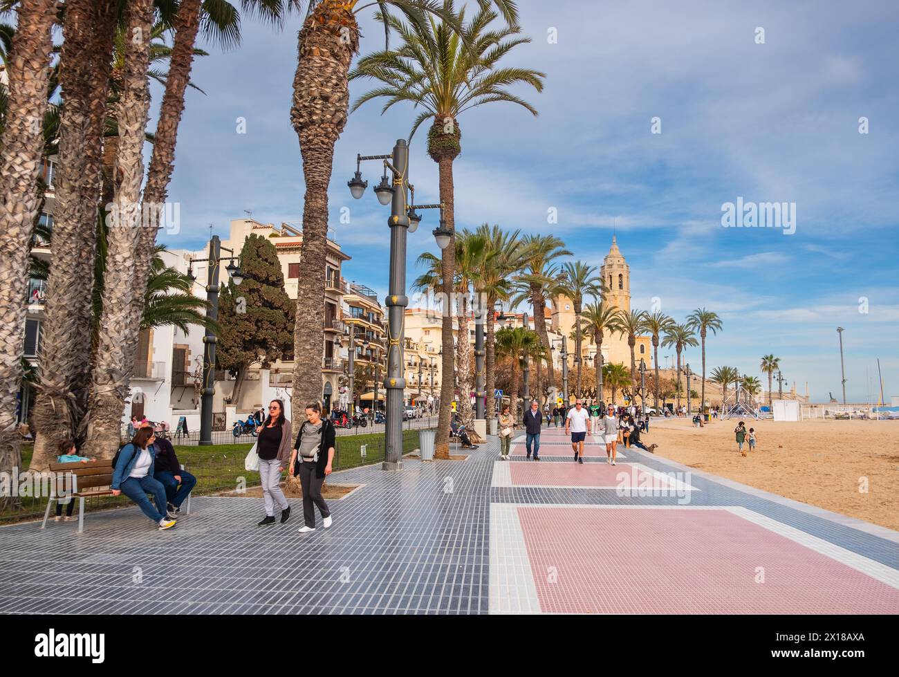 Sitges waterfront hi-res stock photography and images - Alamy