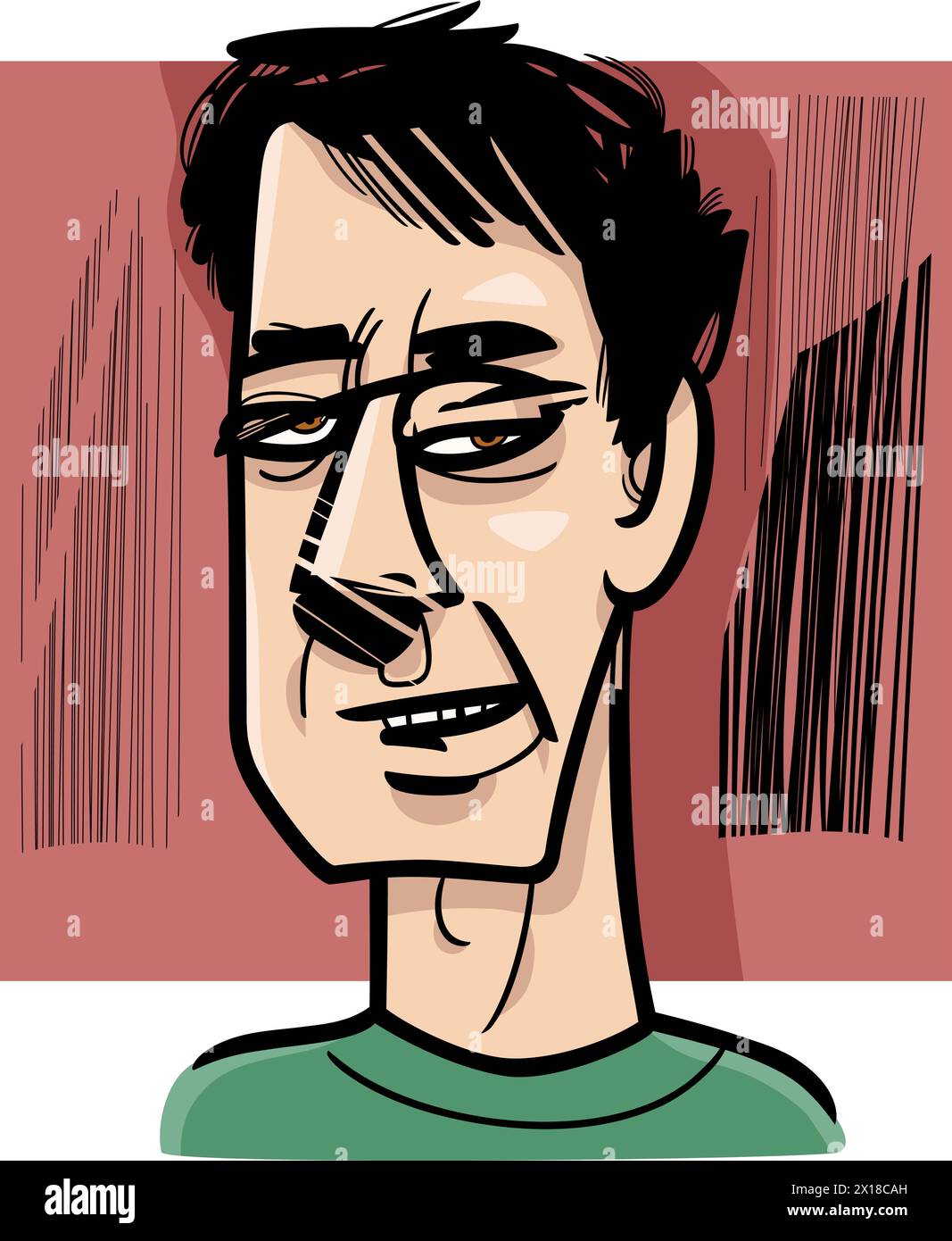 Portrait caricature Stock Vector Images - Alamy