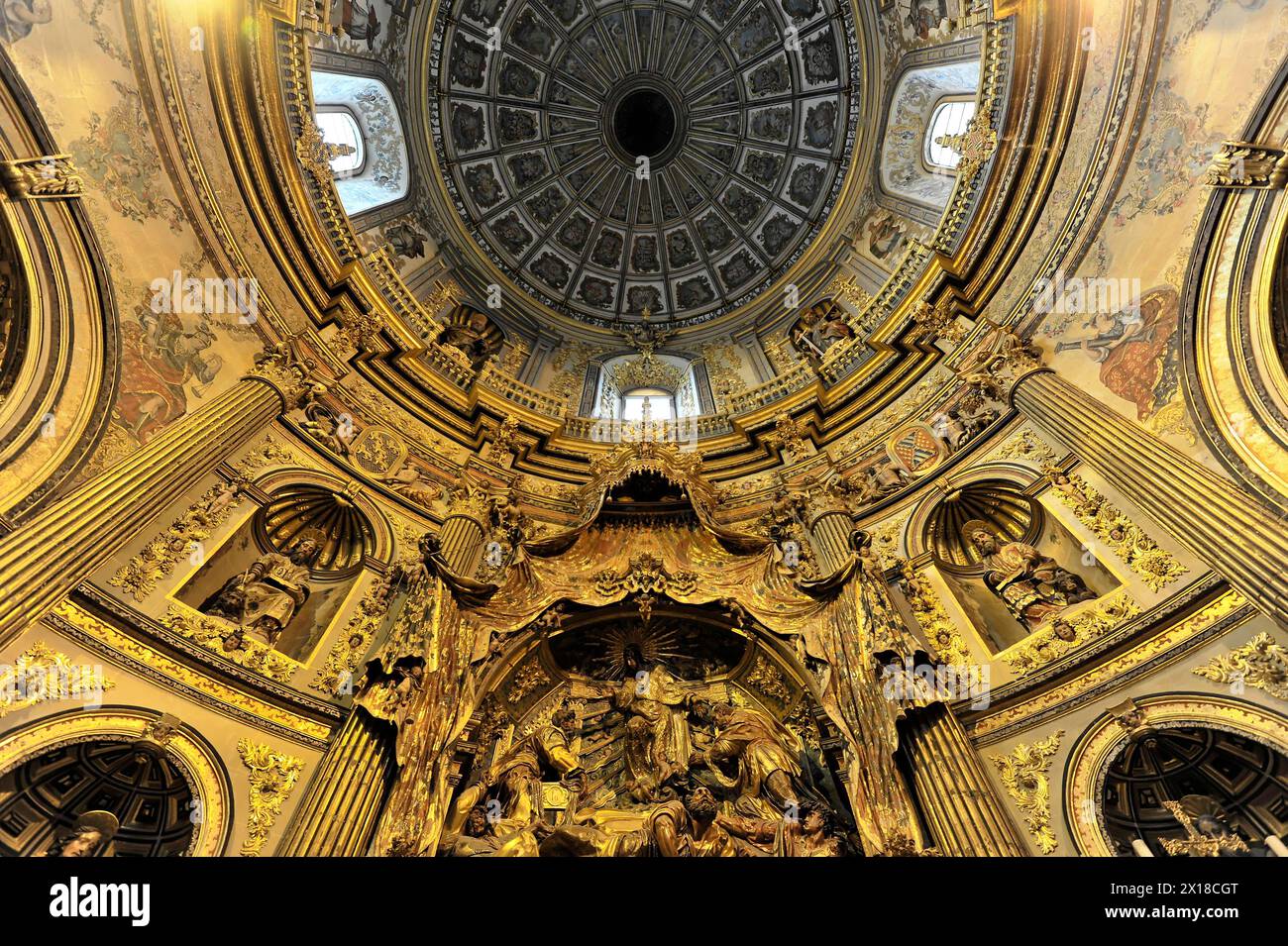 Interior view with altar area, Capilla del Salvador, Chapel of the ...