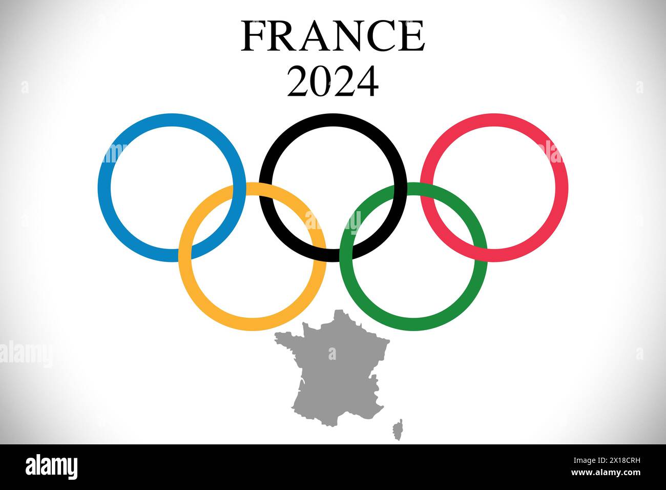 Illustration of France 2024 Olympics Stock Photo - Alamy