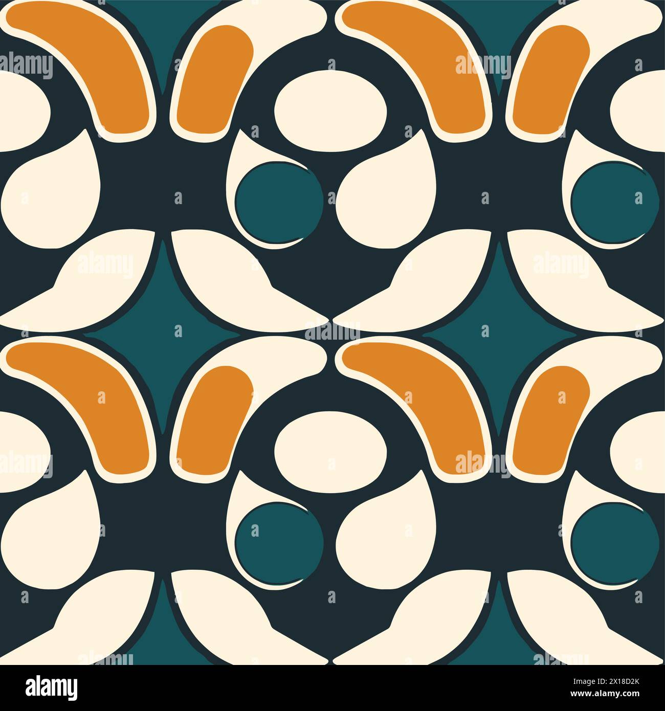 Abstract asymmetrical geometric vector pattern illustration, modern ...