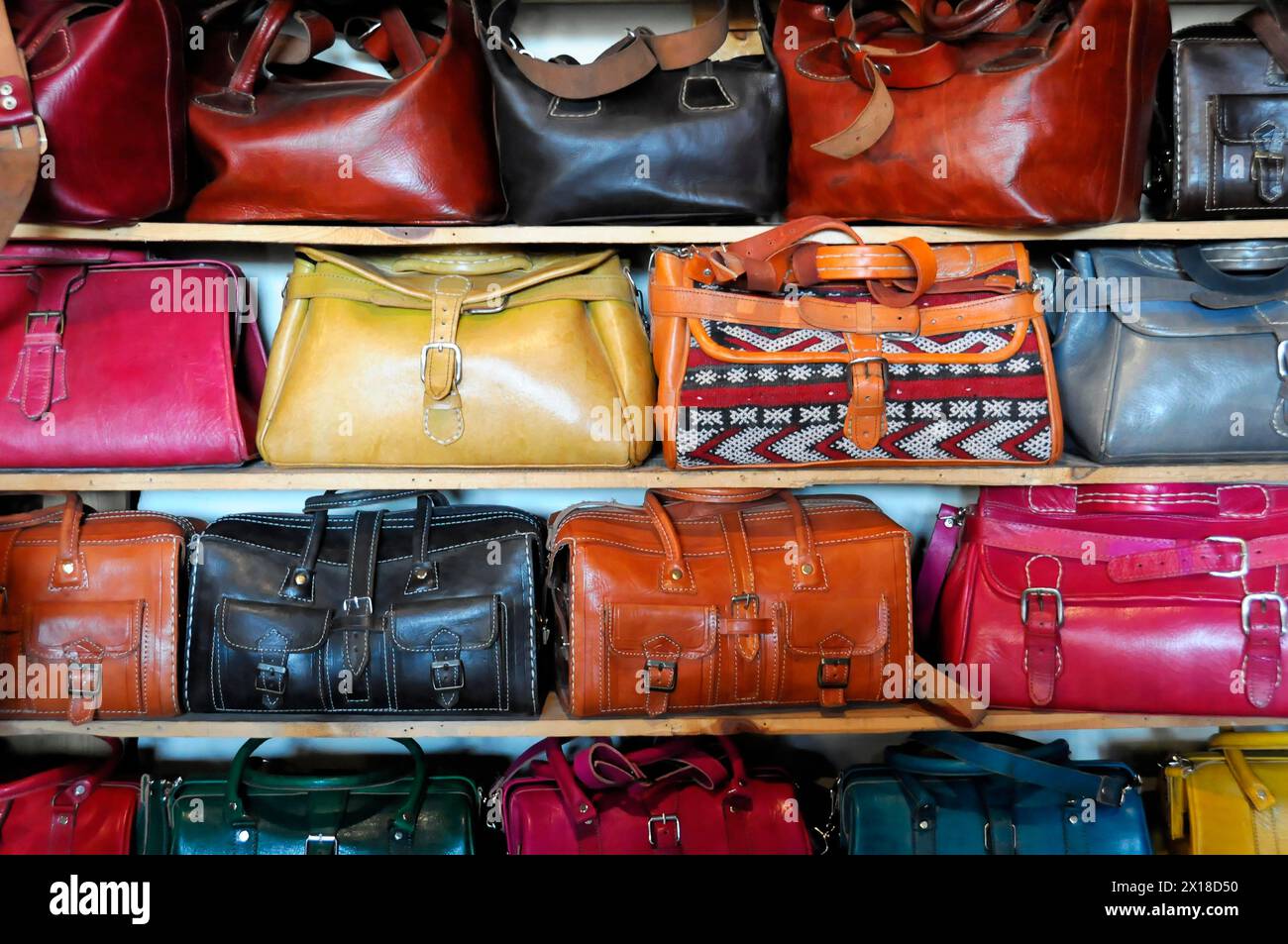 Colourful leather handbags hi-res stock photography and images - Alamy
