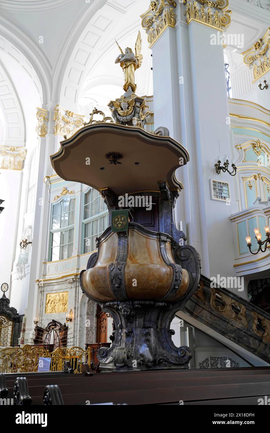 Michaeliskirche, Michel, Baroque church St. Michaelis, first start of ...