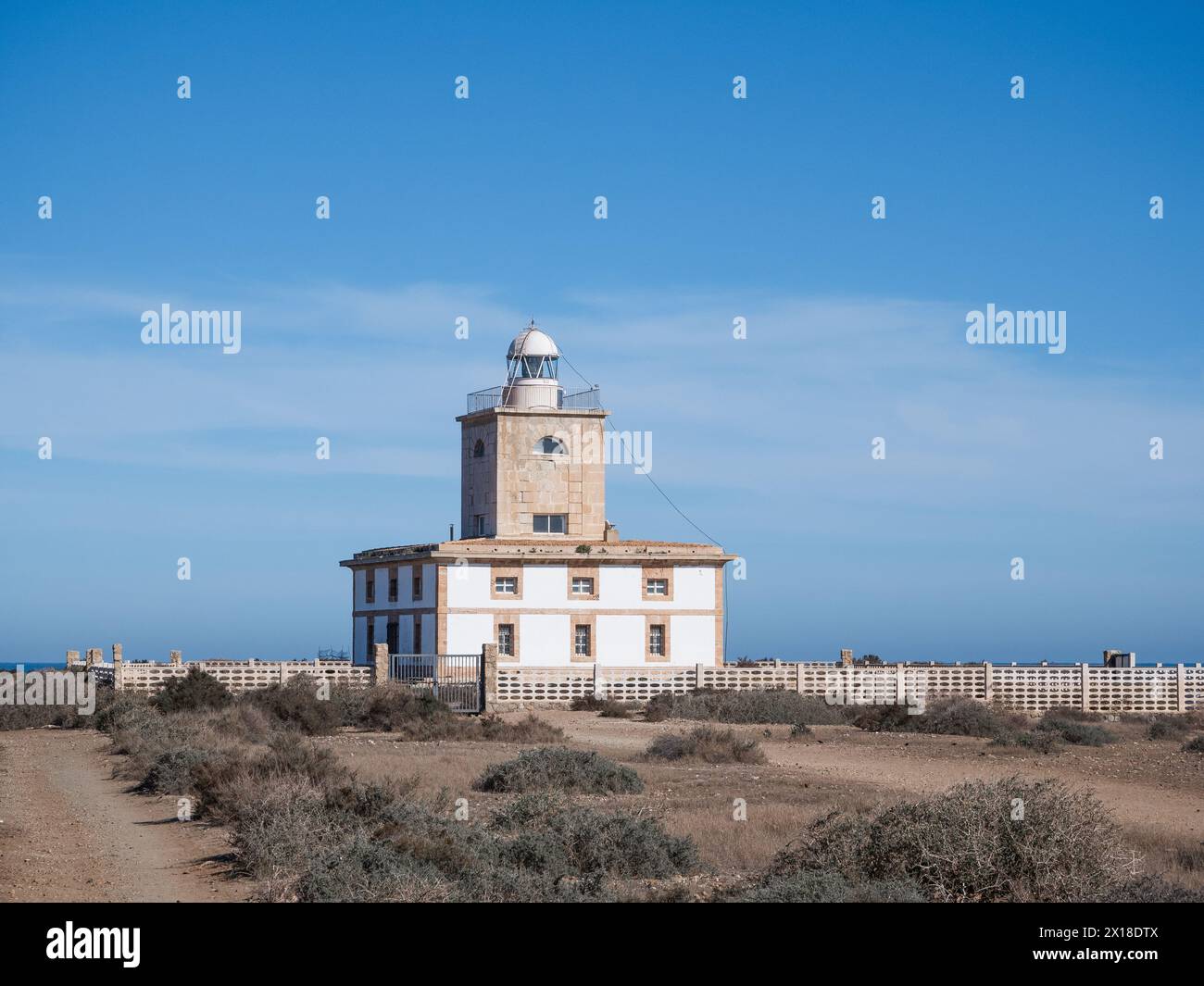 Tabarca, Spain; April 15th 2024: Tabarca Island lighthouse, province of ...