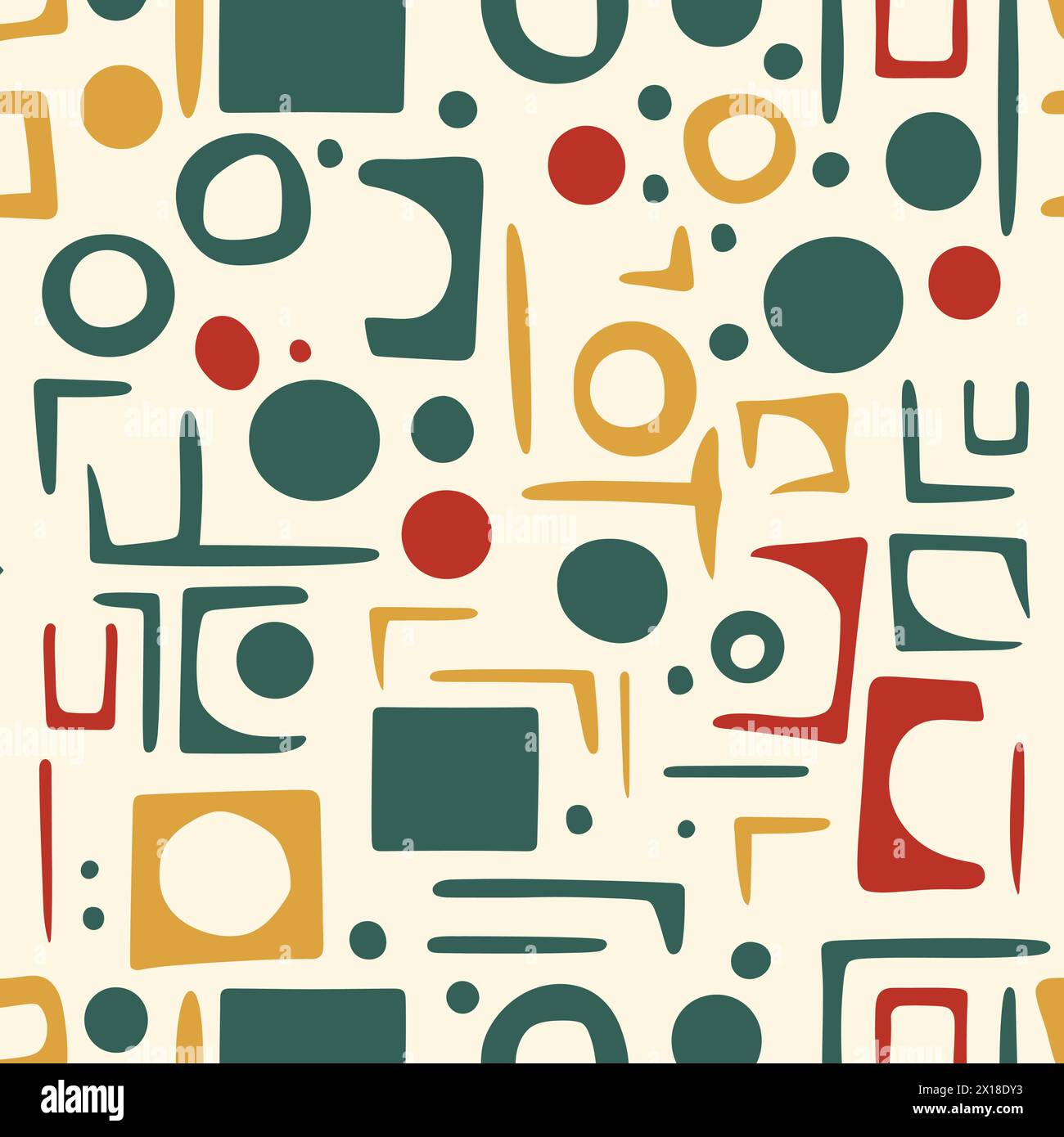 Abstract asymmetrical geometric vector pattern illustration, modern ...