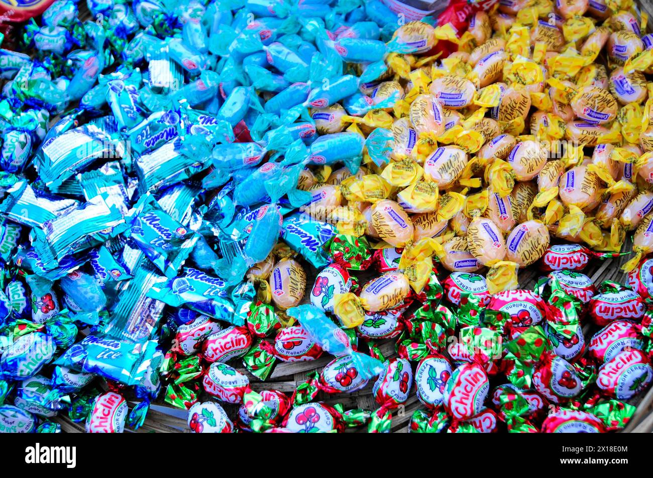 Leon, Nicaragua, Colourful sweets in moderation, vibrant colours and ...