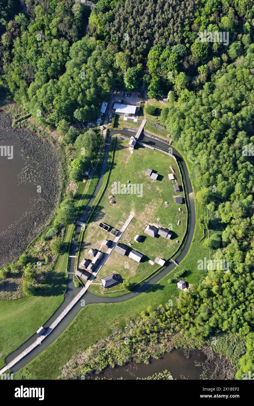 Castle excavation aerial hi-res stock photography and images - Alamy