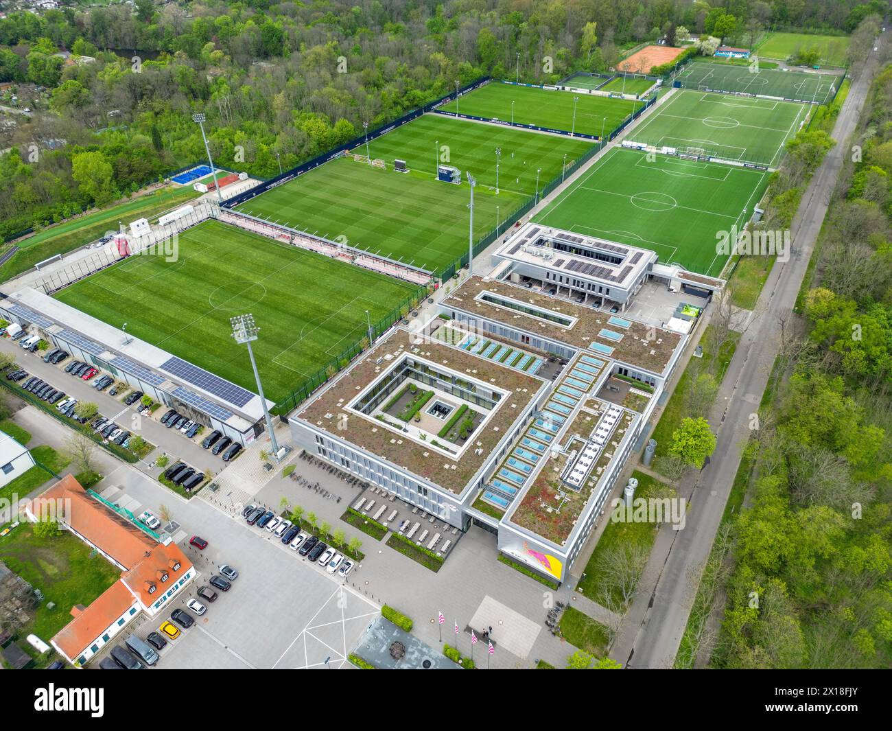 Drone video soccer field in hi-res stock photography and images - Alamy