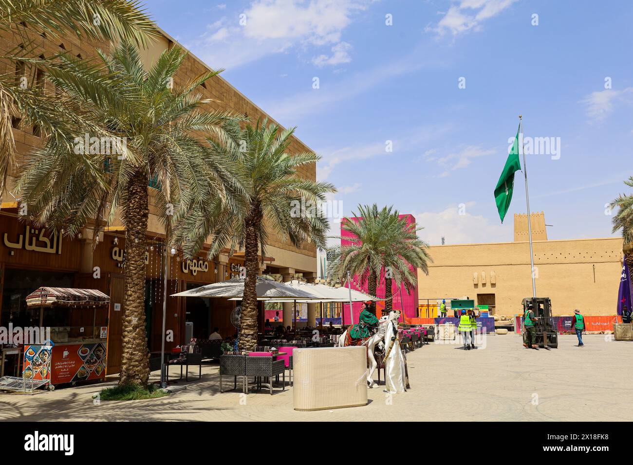 Riyadh, Saudi Arabia, April 13 2024. Al Masmak Palace 1895 is a clay ...