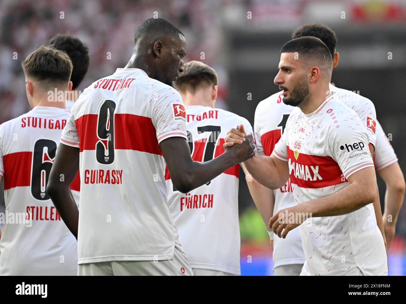 Cheers, goal celebrations and Deniz Undav VfB Stuttgart (26) Serhou ... Cheers, goal celebrations and Deniz Undav VfB Stuttgart (26) Serhou ...
