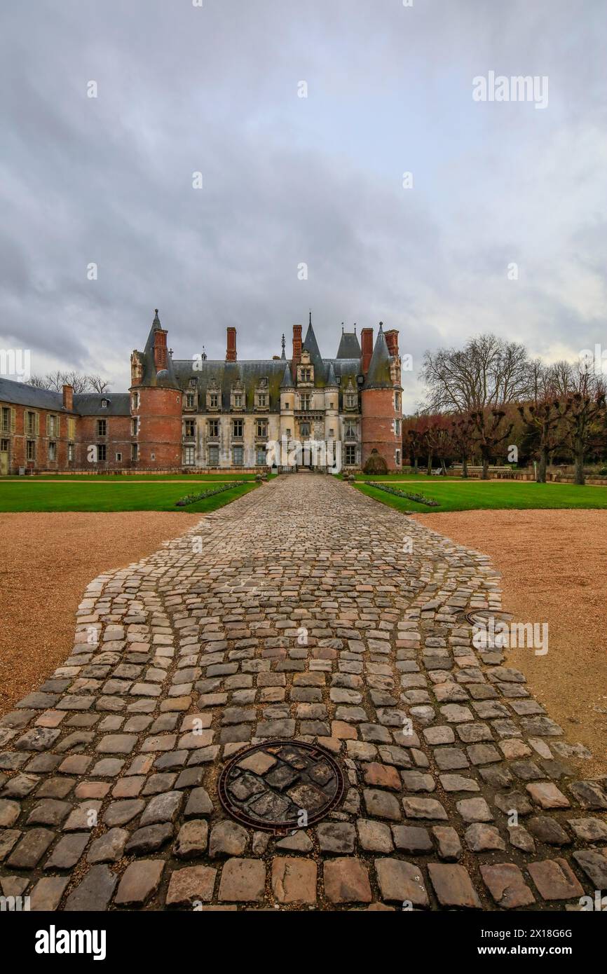 Chateau de Maintenon on the Eure river, Eure-et-Loir department, Centre ...