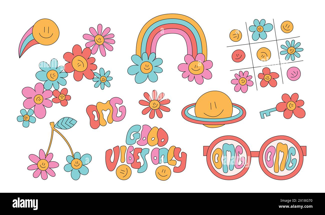 Flower power 70s hi-res stock photography and images - Alamy