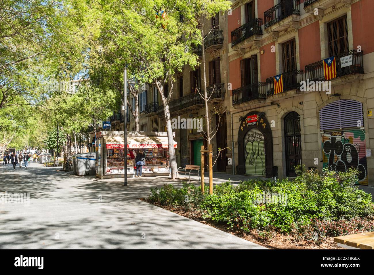 Superblock or Superilla in the Eixample neighbourhood, a highly ...