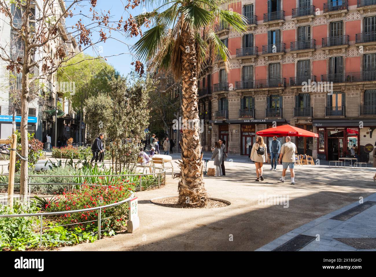 Superblock or Superilla in the Eixample neighbourhood, a highly ...