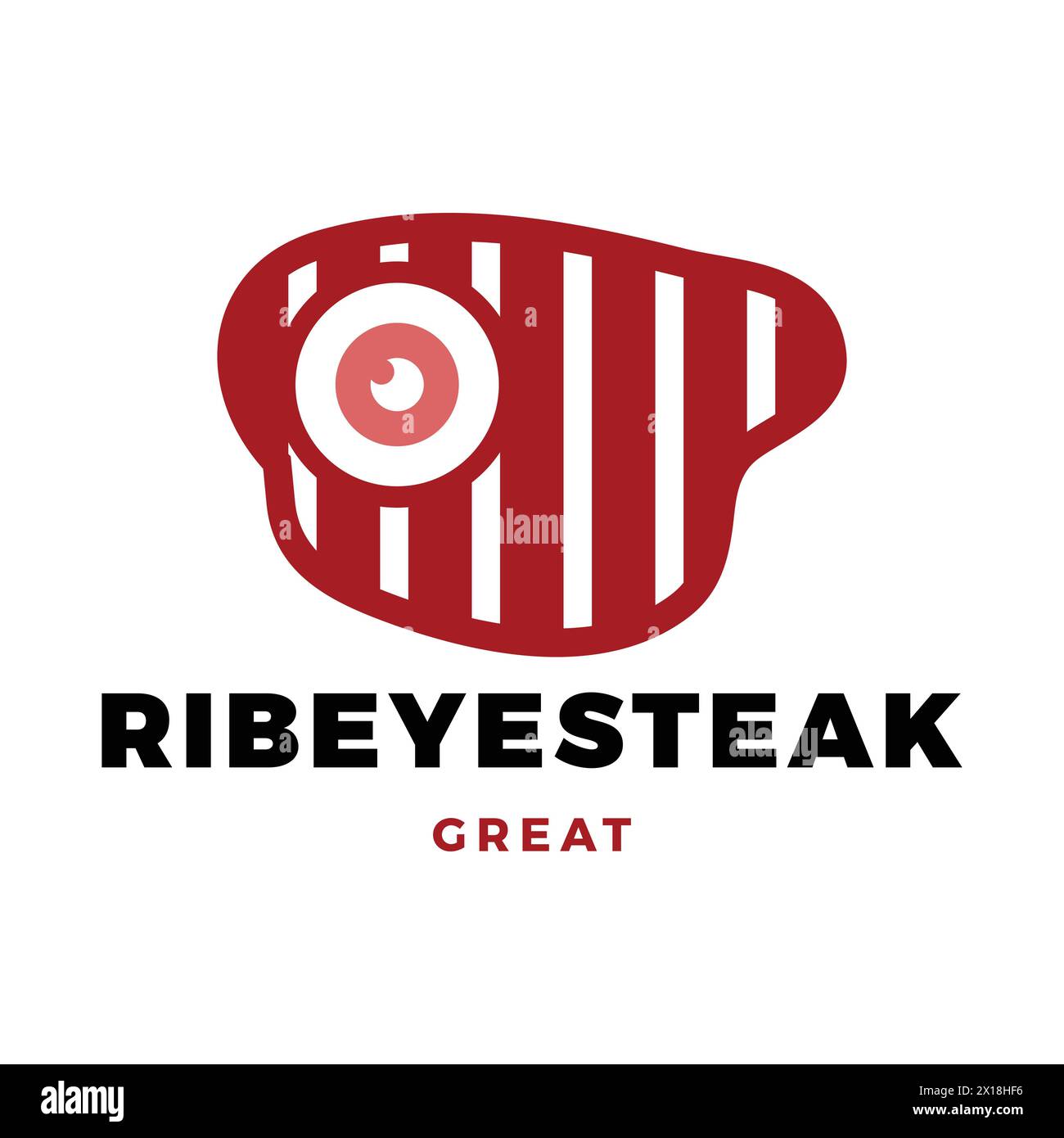 Raw meat ribeye steak Stock Vector Images - Alamy