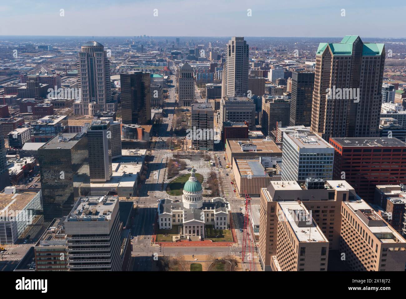 Downtown St Louis Viewed from the Arch in Missouri Stock Photo - Alamy