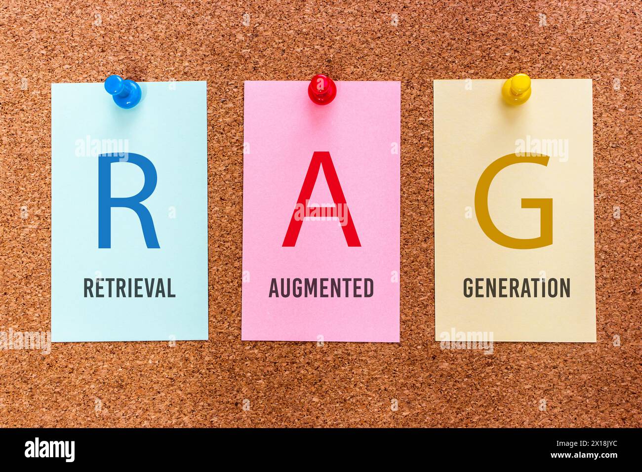 Conceptual 3 letters keyword RAG (Retrieval Augmented Generation), on ...