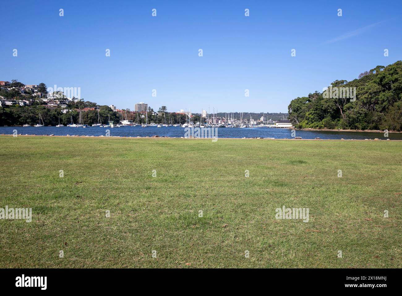North Harbour Reserve in Balgowlah Sydney, views across Sydney Harbour ...