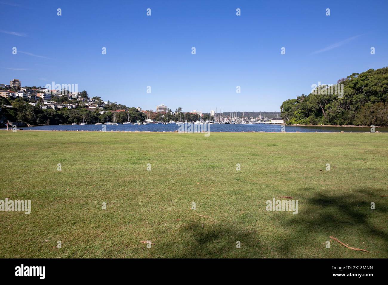 North Harbour Reserve in Balgowlah Sydney, views across Sydney Harbour ...