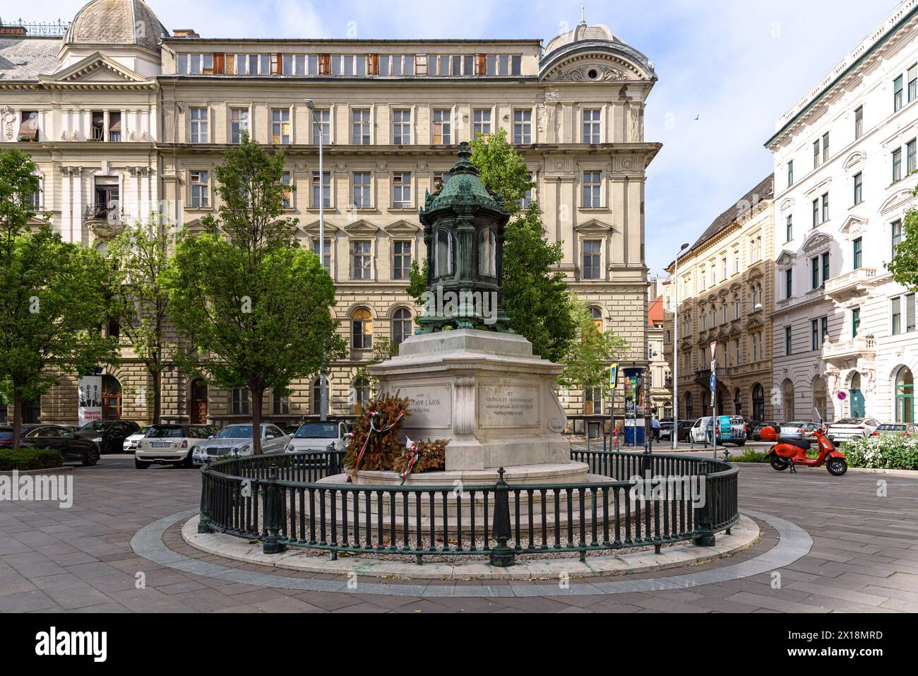 The Batthyany Memorial consisting of an eternal flame in Budapest ...