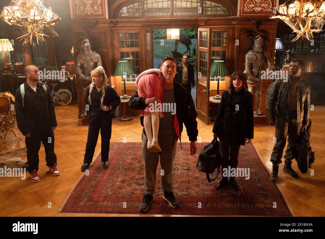 ABIGAIL, from left: Angus Cloud, Kathryn Newton, Alisha Weir (back to ...