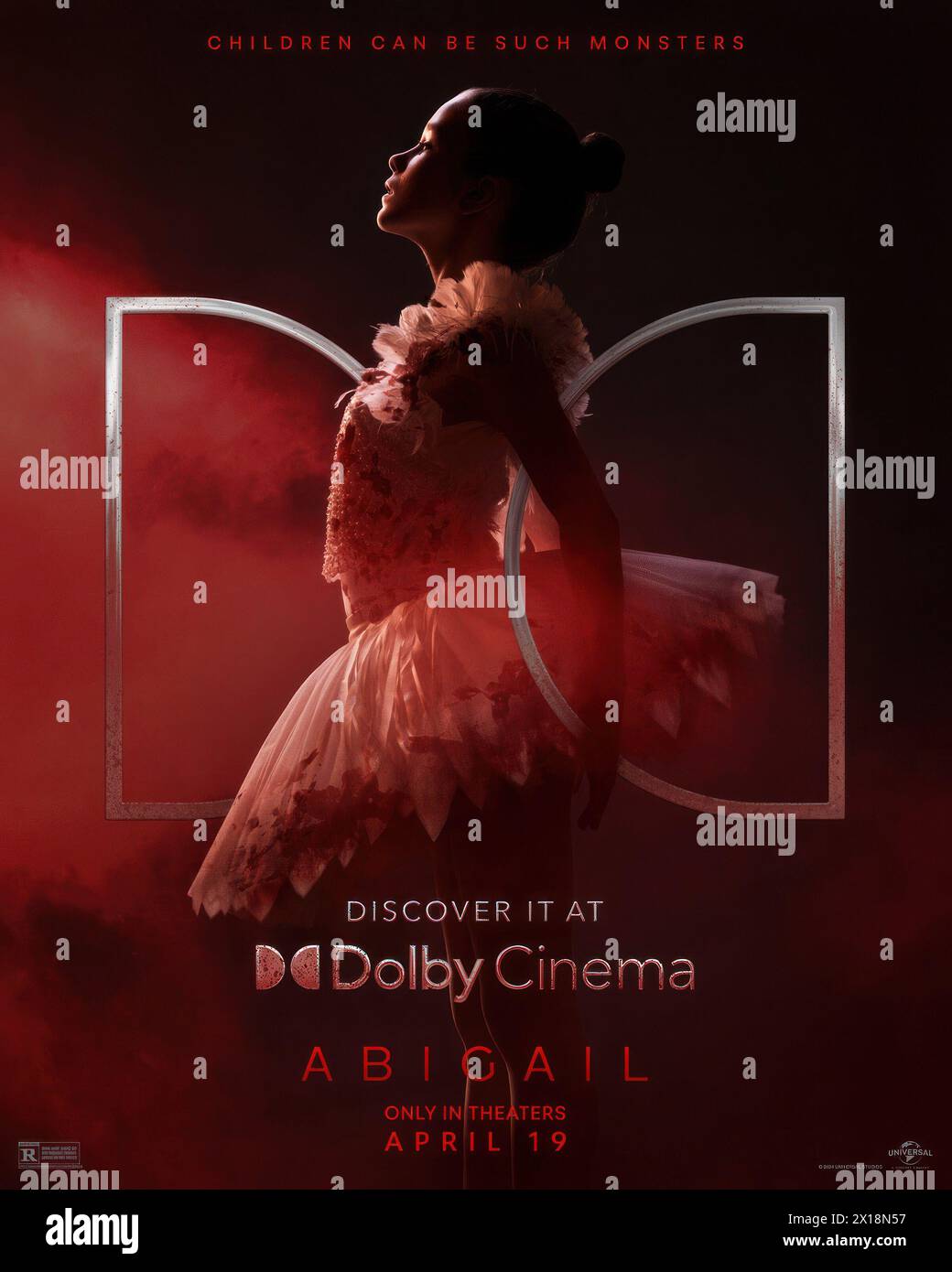 ABIGAIL, US Dolby Cinema poster, Alisha Weir, 2024. © Universal ...