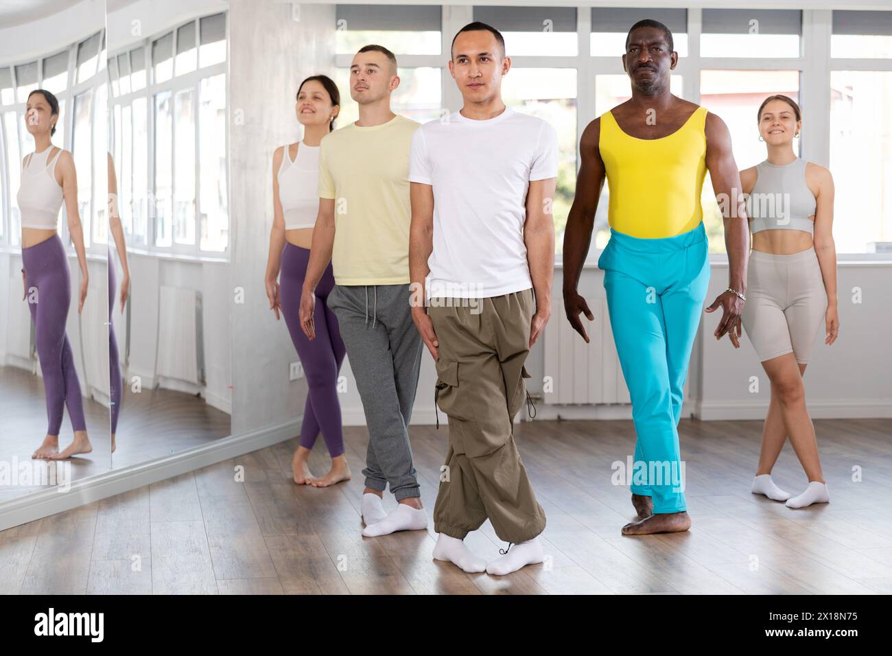 Group of people dancing folk dances Stock Photo - Alamy