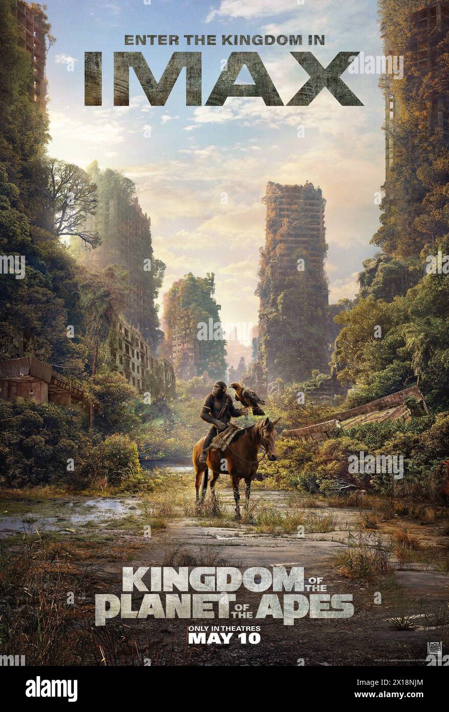 KINGDOM OF THE PLANET OF THE APES, US IMAX poster, Noa (voice: Owen ...