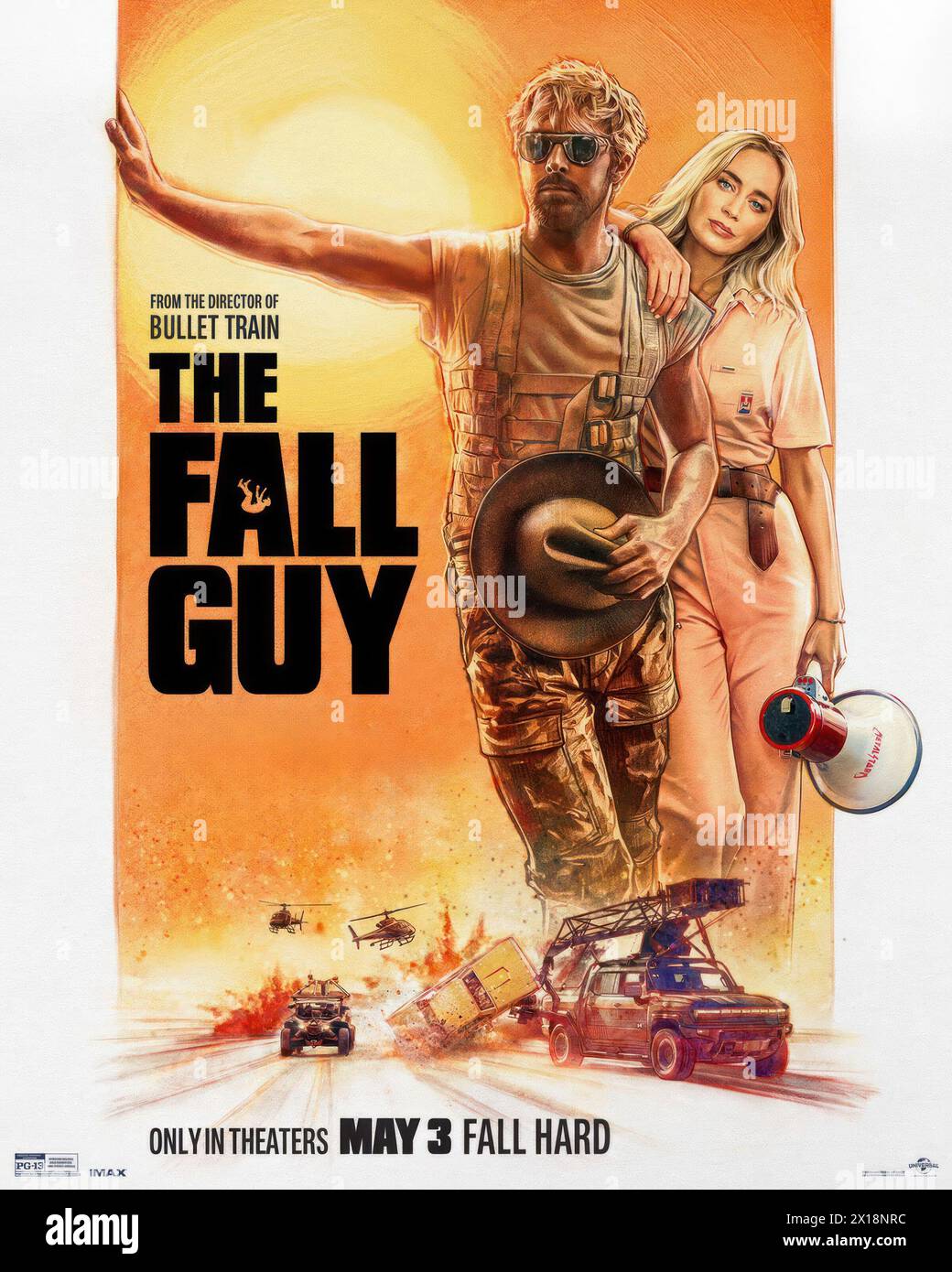 THE FALL GUY, US poster, from left: Ryan Gosling, Emily Blunt, 2024 ...