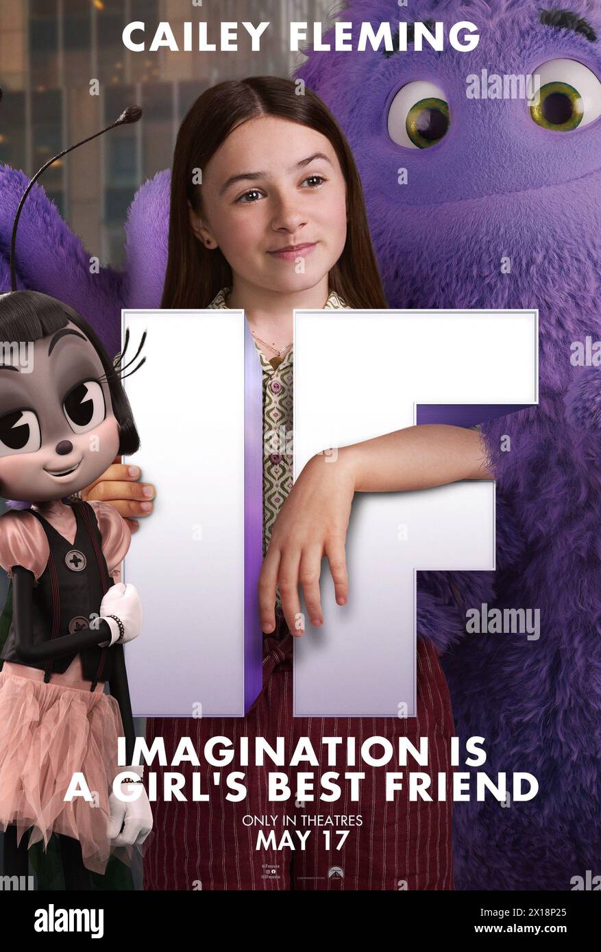 IF, character poster, Cailey Fleming, 2024. © Paramount Pictures ...