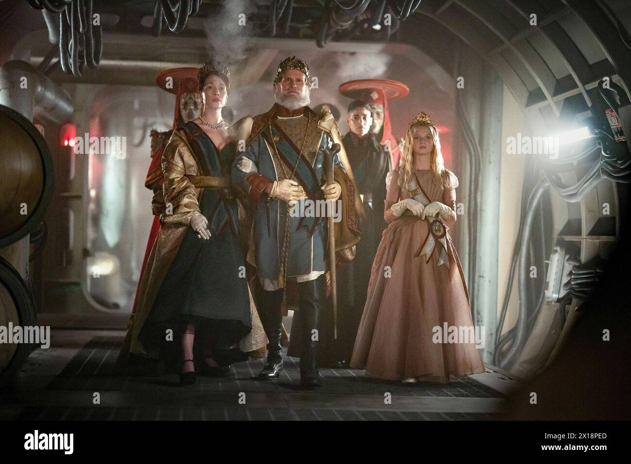 REBEL MOON: PART TWO THE SCARGIVER, from left: Rhian Rees, Cary Elwes, Sofia Boutella, Stella ...