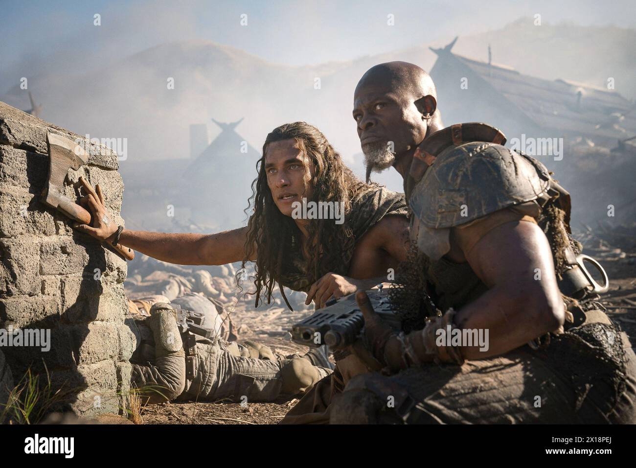 REBEL MOON: PART TWO THE SCARGIVER, from left: Staz Nair, Djimon Hounsou, 2024. ph: Clay Enos ...