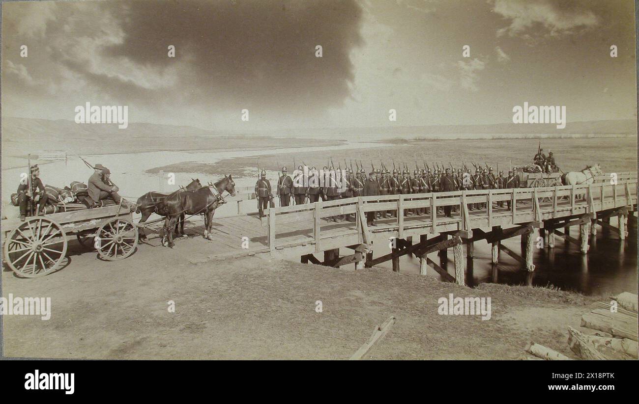 Vintage Canadian Archive Photo: Troops on the march - Qu'Appelle Valley ...