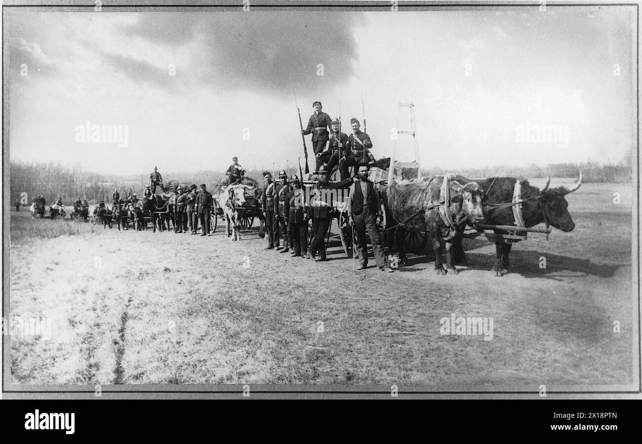 Vintage Canadian Archive Photo: Troops on the march - Qu'Appelle Valley ...