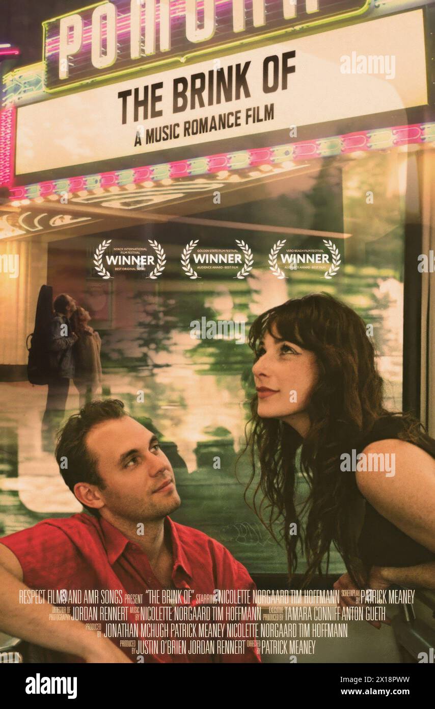 THE BRINK OF, poster, from left: Tim Hoffmann, Nicolette Norgaard, 2024. © 4Digital Media ...