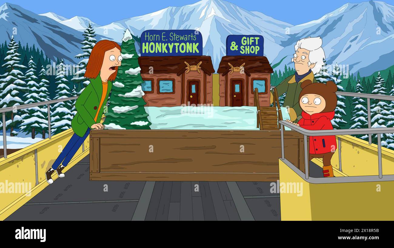 THE GREAT NORTH, from left: Ham Tobin (voice: Paul Rust), Aunt Dirt ...