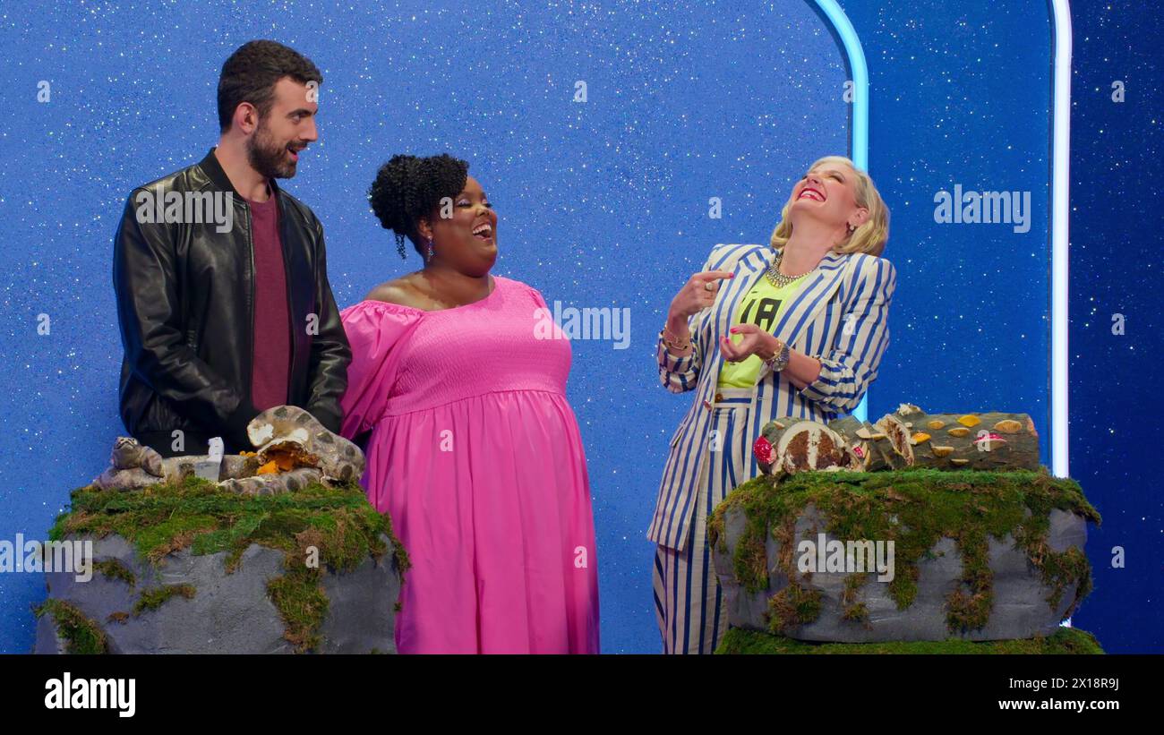 IS IT CAKE?, from left: judges Sam Morril, Danielle Pinnock, Christina ...