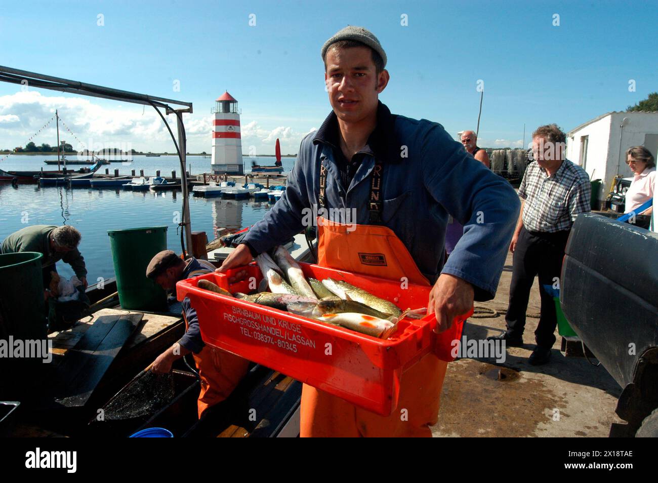 fischfang an der ostsee fishing as a symbol for maritime action Stock ...