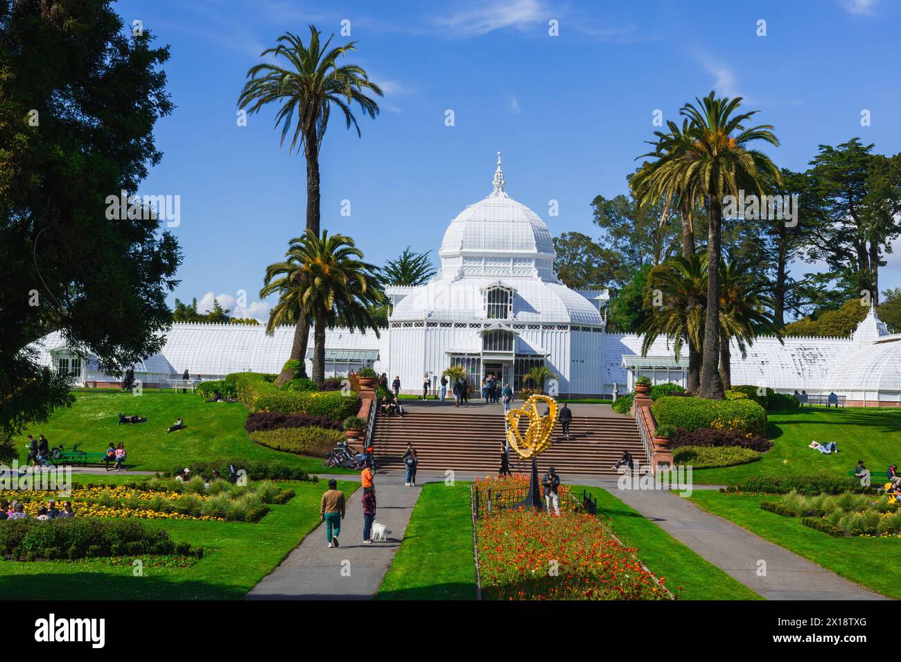 San Francisco, CA, USA. March 30, 2024 : Golden Gate Park on a weekend ...