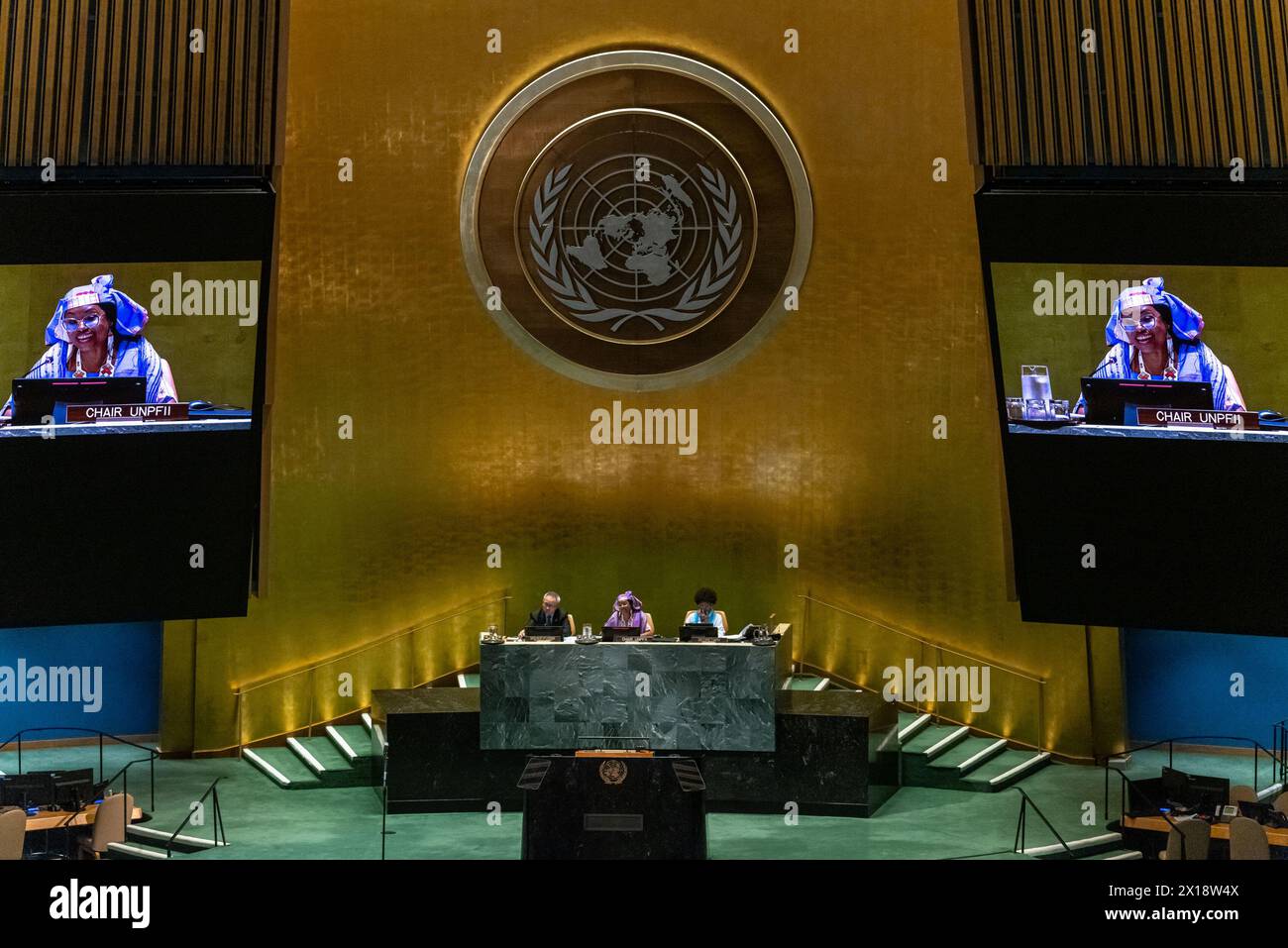 New York, New York, USA. 15th Apr, 2024. LEFT, LI JUNHUA, Under ...