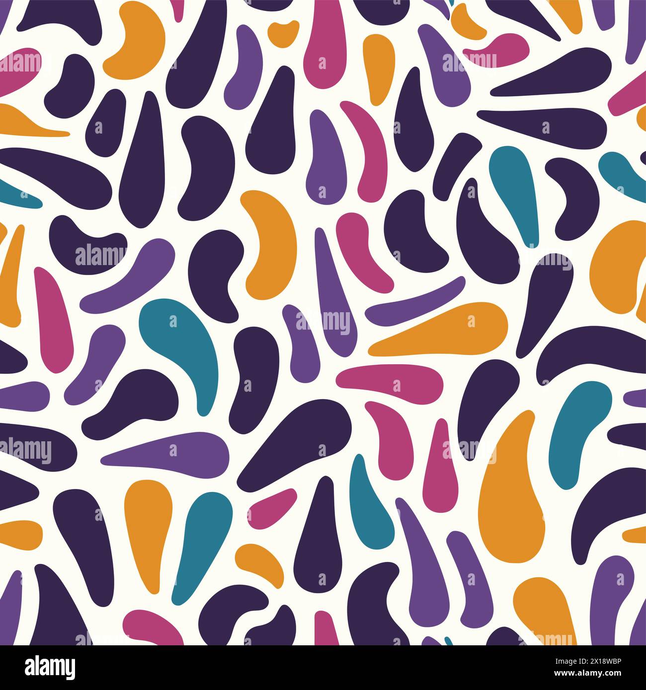 Abstract asymmetrical geometric vector pattern illustration, modern ...